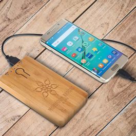5000mAh Bamboo Power Bank | Funky Promo - Challenging the Ordinary